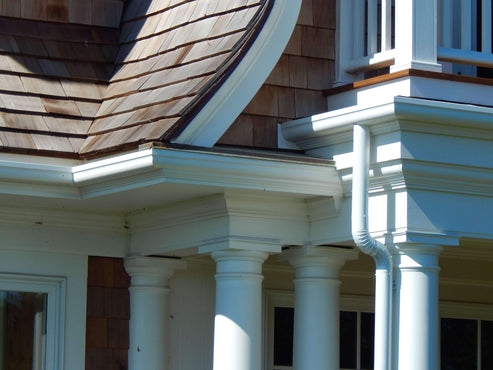 40' White 4" X 6" Fiberglass Gutter (FG9040)